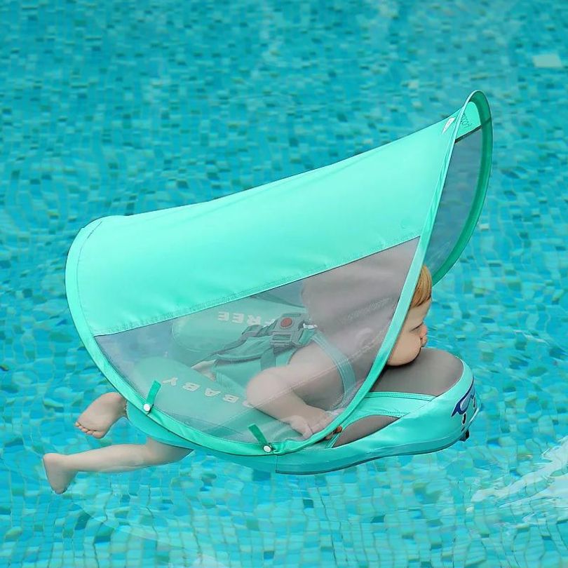 AquaHaven™ - Baby Pool Float with Built-in Canopy – BloomingBabies