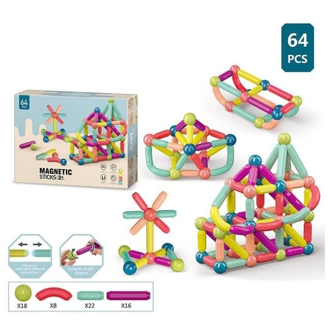 MagnaStix™ - Magnetic STEM Building Set – BloomingBabies™