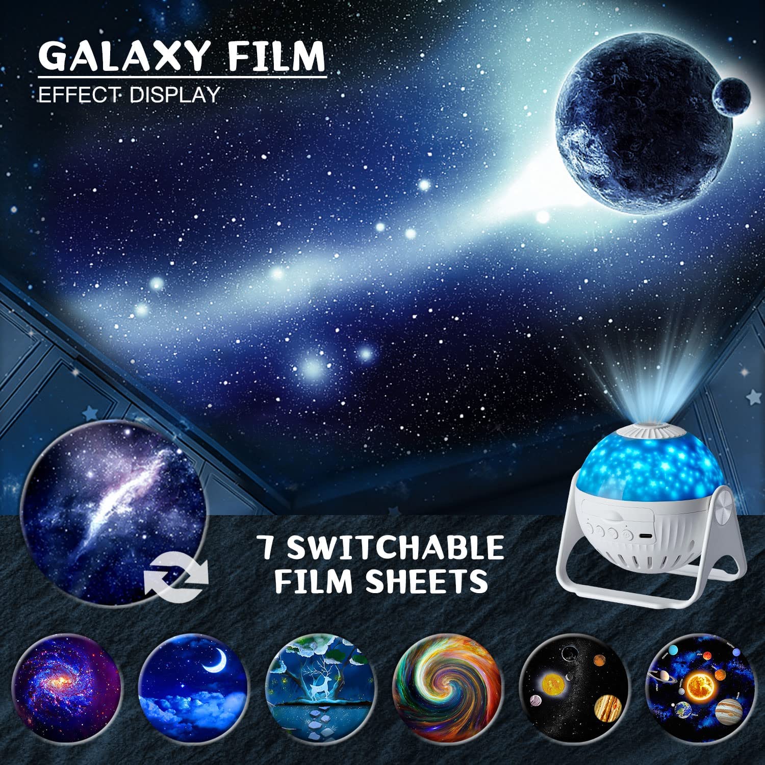The Original 7-in-1 Planetarium Galaxy Projector – BloomingBabies